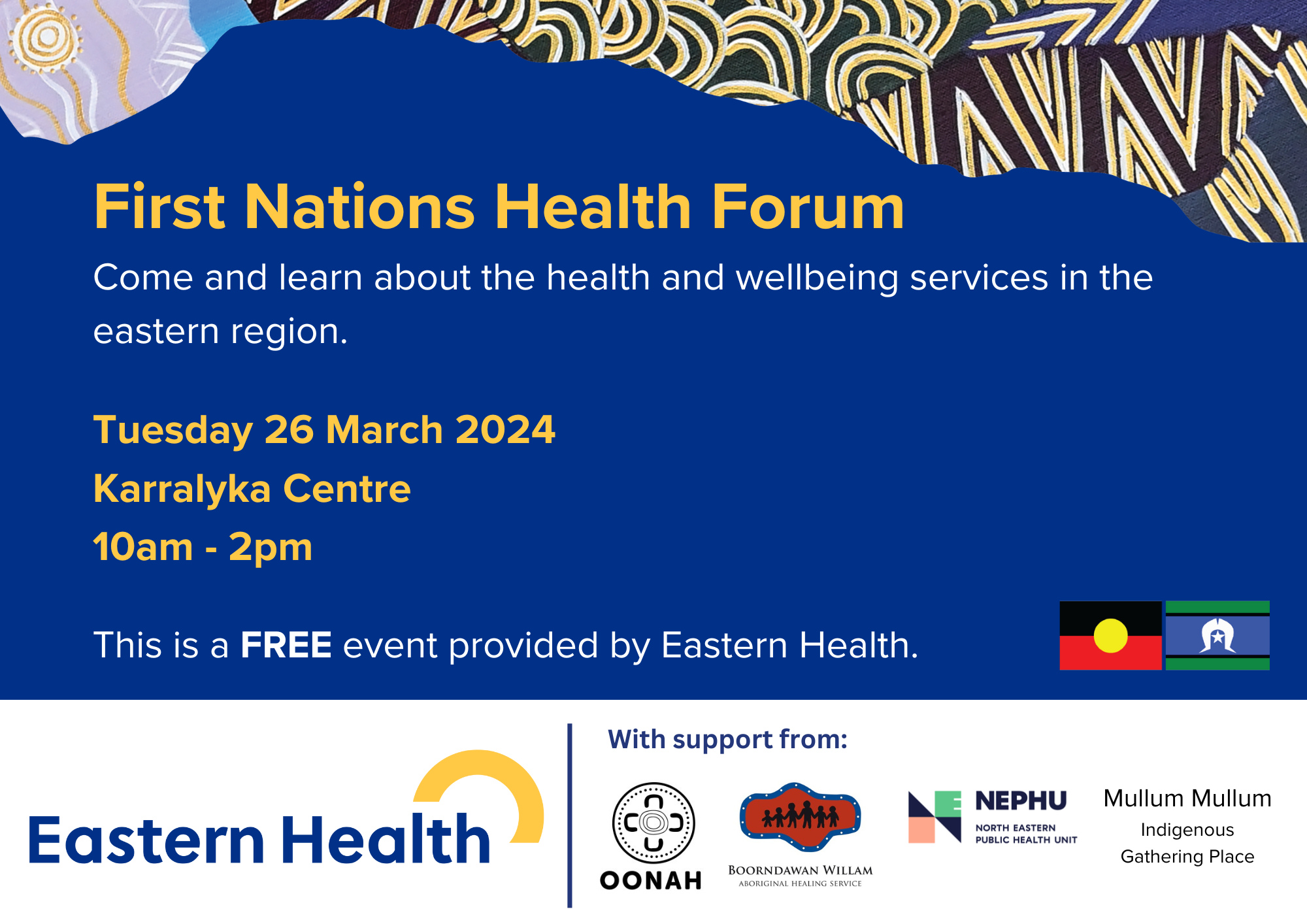 First Nations Health Forum | Eastern Health